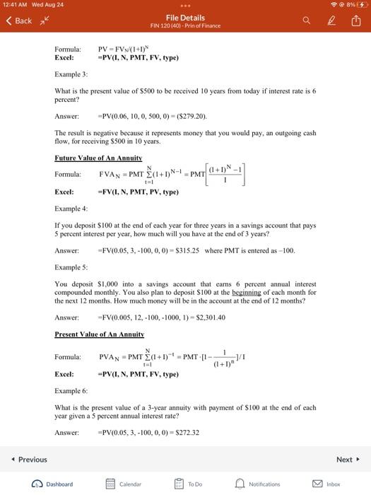Solved MODULE IV: TIME VALUE OF MONEY INTRODUCTION The time | Chegg.com