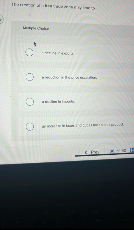 Solved The creation of a free trade zone may lead toMultiple | Chegg.com