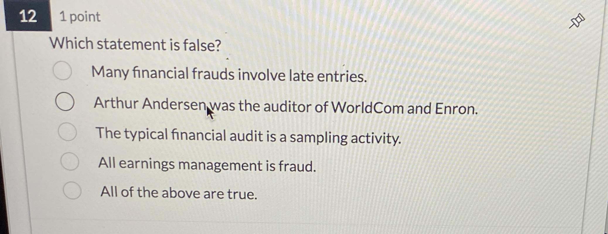 Solved 121 ﻿pointWhich statement is false?Many financial | Chegg.com