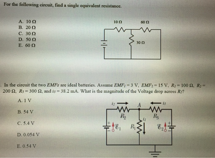 Solved For the following circuit, find a single equivalent | Chegg.com