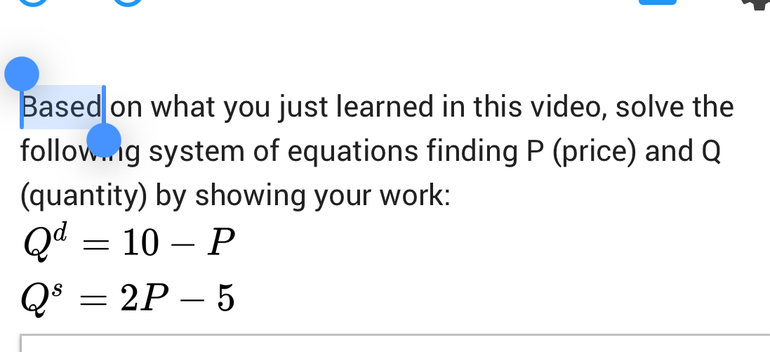 Solved Based on what you just learned in this video, solve | Chegg.com