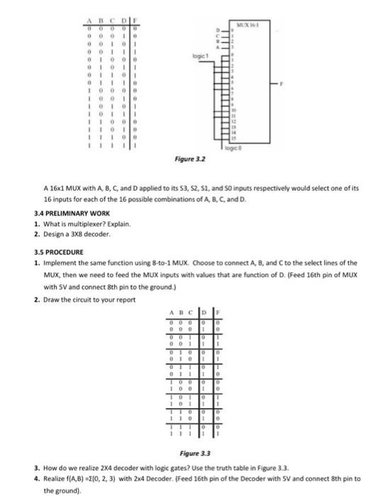 Solved A 16x1 MUX with A, B, C, and D applied to its | Chegg.com