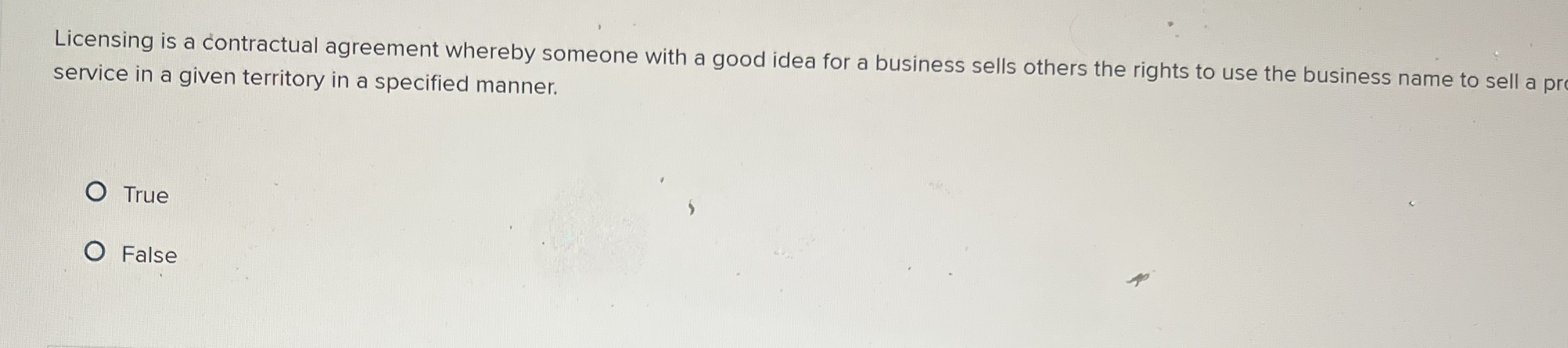 Solved Licensing is a contractual agreement whereby someone | Chegg.com