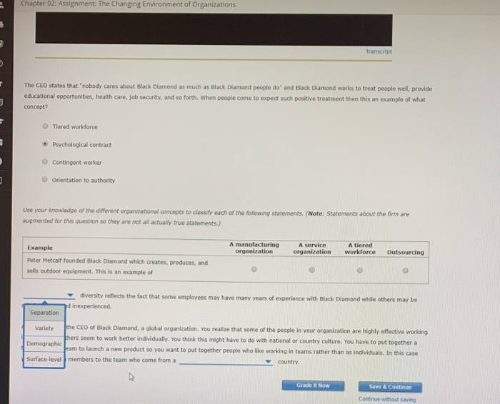 Solved Chapter 02: Assignment: The Changing Environment of | Chegg.com