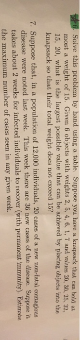 Solved 46. Solve this problem by hand using a table. Suppose | Chegg.com