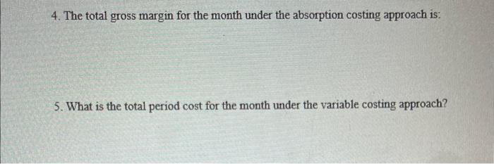Solved Variable Costing and Segment Reporting Abdallah | Chegg.com