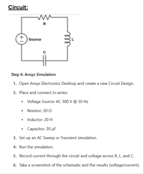 Step 6: Ansys SimulationOpen Ansys Electronics | Chegg.com