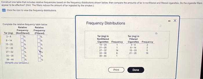 Solved Construct one table that includes relative | Chegg.com