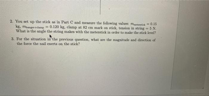 Solved How do I find the angle the string makes with the | Chegg.com