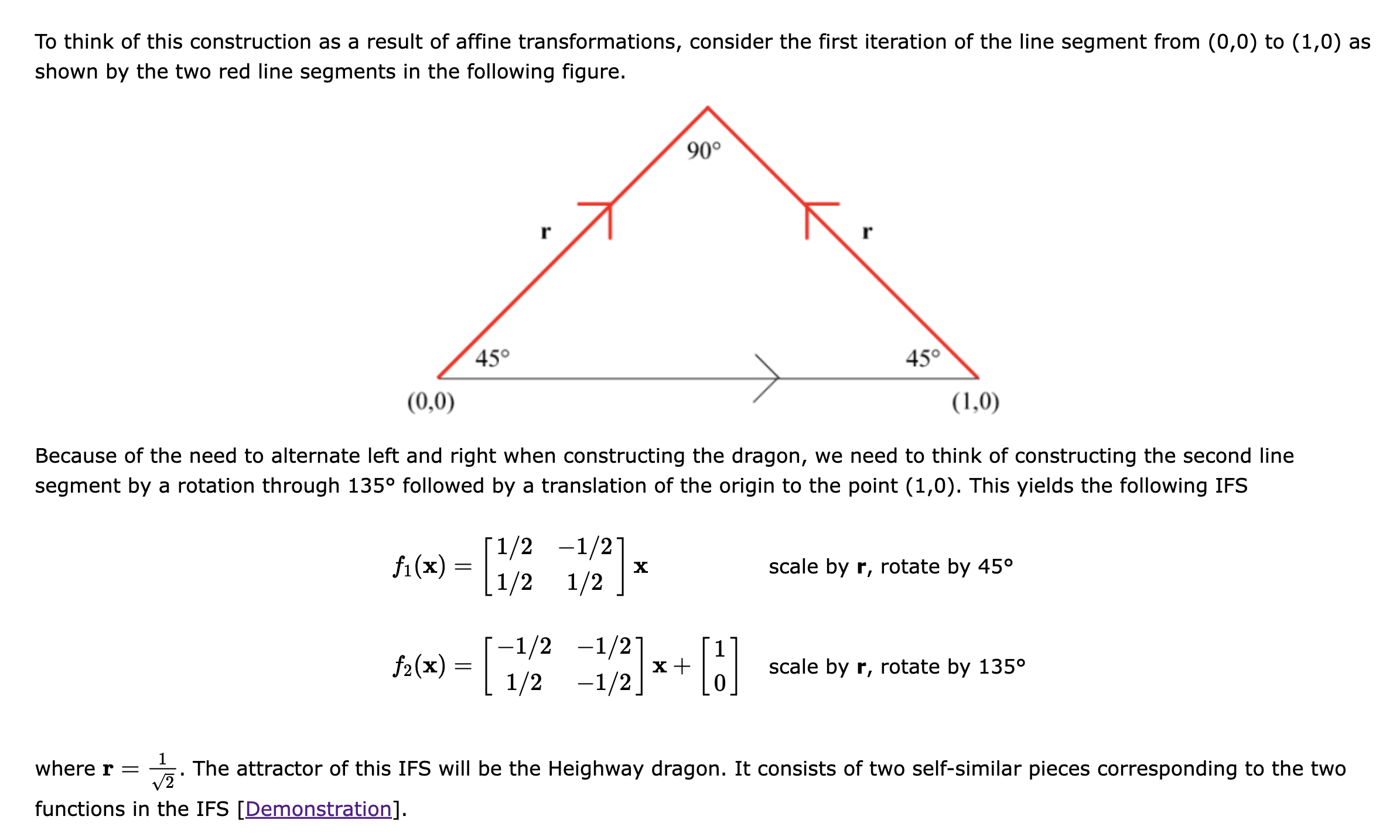 Solved When generating the Dragon curve fractal, the | Chegg.com