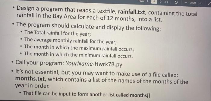 Solved Design A Program That Reads A Textfile 
