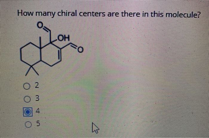 Solved How many chiral centers are there in this molecule? | Chegg.com
