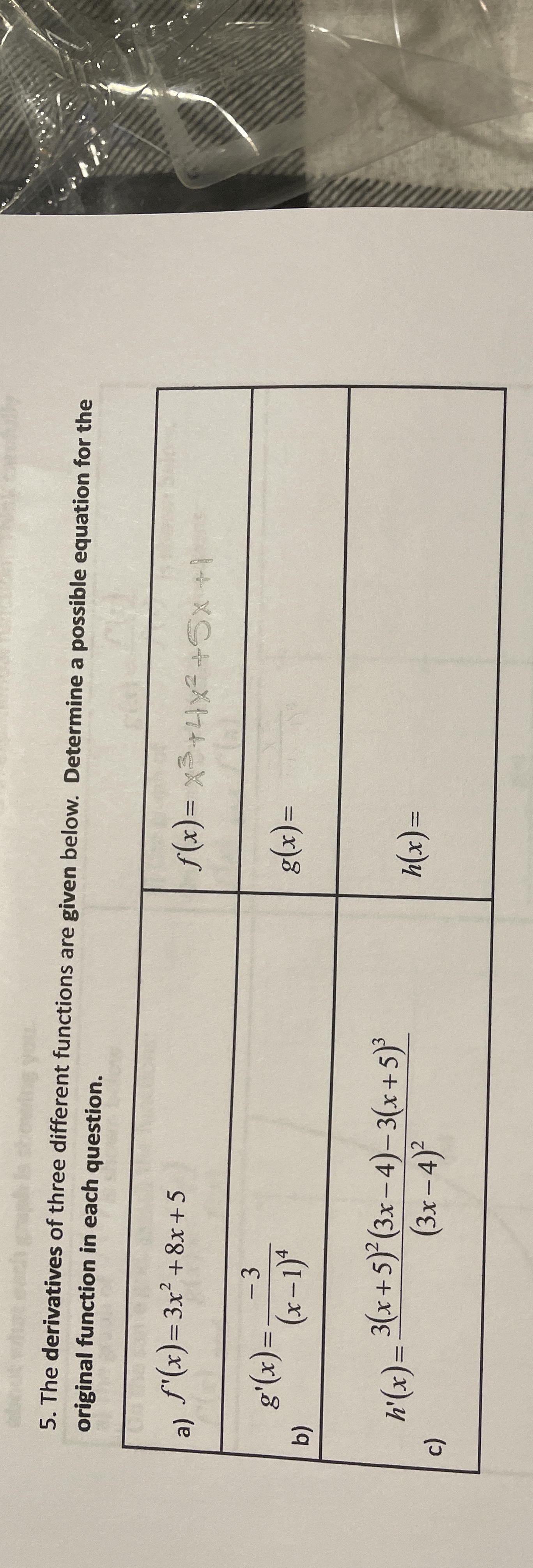 Solved Determine a possible equation for the original | Chegg.com