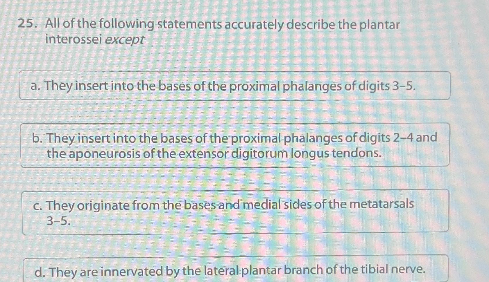 Solved All of the following statements accurately describe | Chegg.com