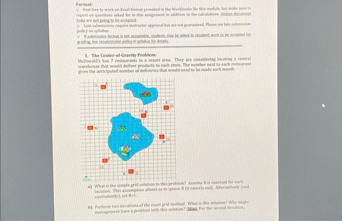 Solved Format: Fed free to work on Excel format provided in | Chegg.com