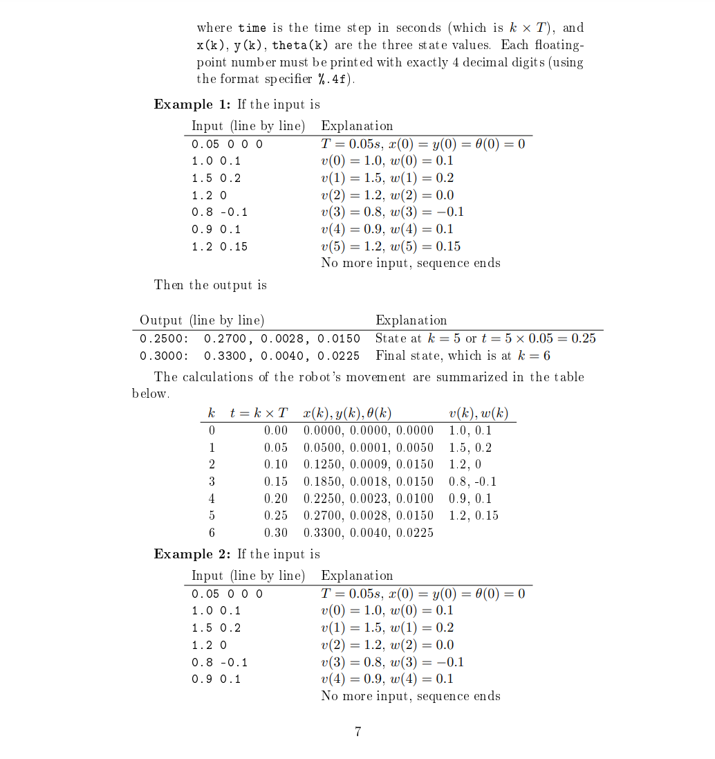 1 Simulation Of Wheeled Robots 1 1 The Discrete Time