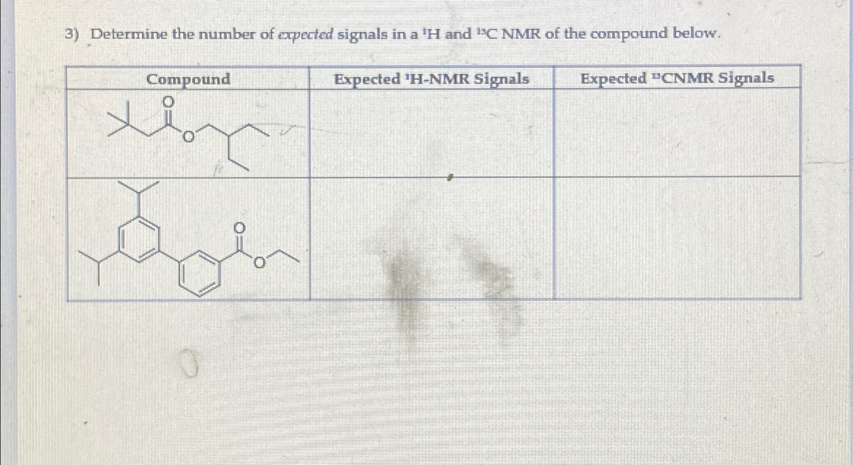 Solved Determine the number of expected signals in a ?1H | Chegg.com