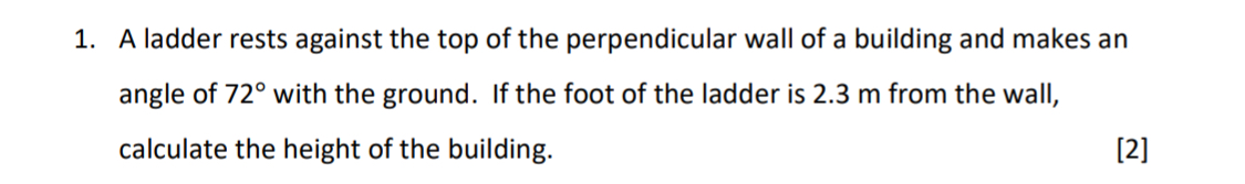 Solved A ladder rests against the top of the perpendicular | Chegg.com