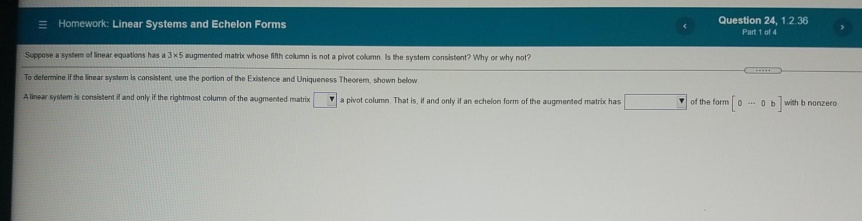 Solved Suppose a 4 x 8 coefficient matrix for a system has | Chegg.com