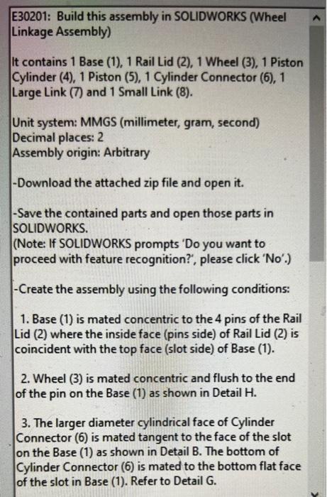 E30201: Build this assembly in SOLIDWORKS (Wheel | Chegg.com