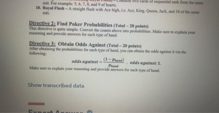 Solved i need the answer for directive 2 and directive 3 . | Chegg.com