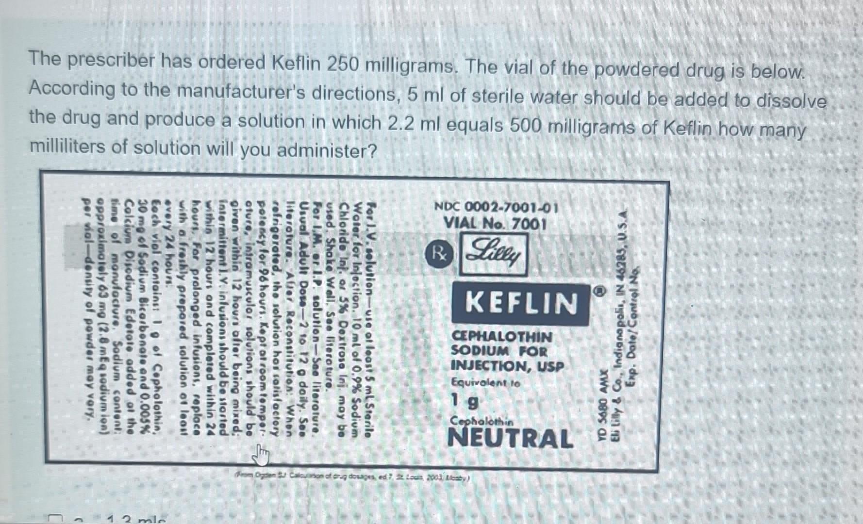 Solved An order is written for Zofran 8mg PO t.i.d. | Chegg.com