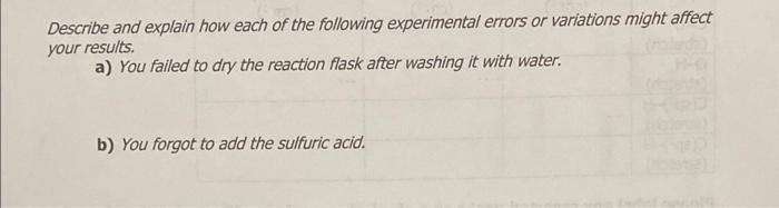 Solved Describe and explain how each of the following | Chegg.com