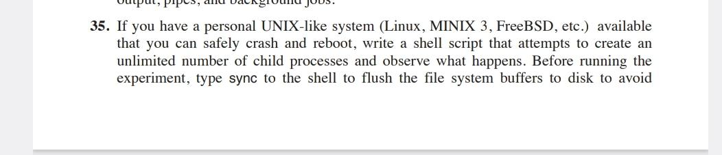 Solved If you have a personal UNIX-like system (Linux, | Chegg.com
