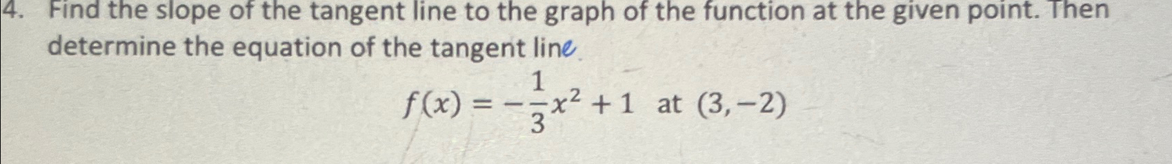 Solved Find the slope of the tangent line to the graph of | Chegg.com