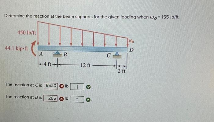 Solved I redid it abd C is 5305 lb and up, and I got 140lb | Chegg.com