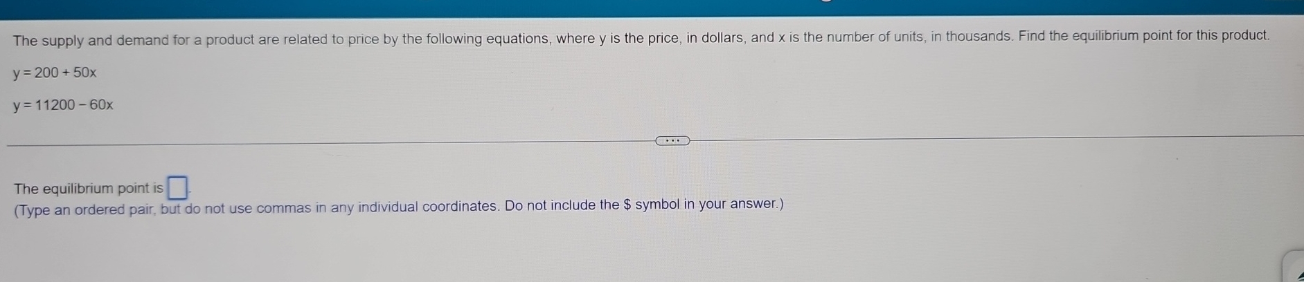Solved The supply and demand for a product are related to | Chegg.com