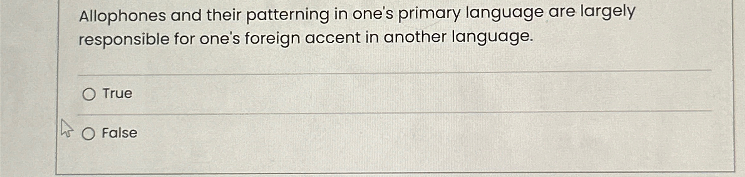Solved Allophones and their patterning in one's primary | Chegg.com