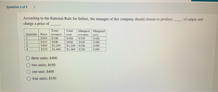 Solved Question 1 of 3 > According to the Rational Rule for | Chegg.com