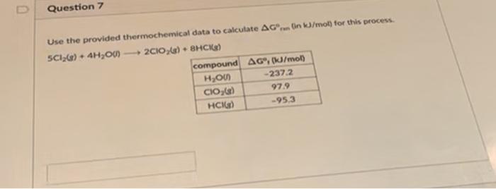 Solved Use the provided thermochemical data to calculate | Chegg.com