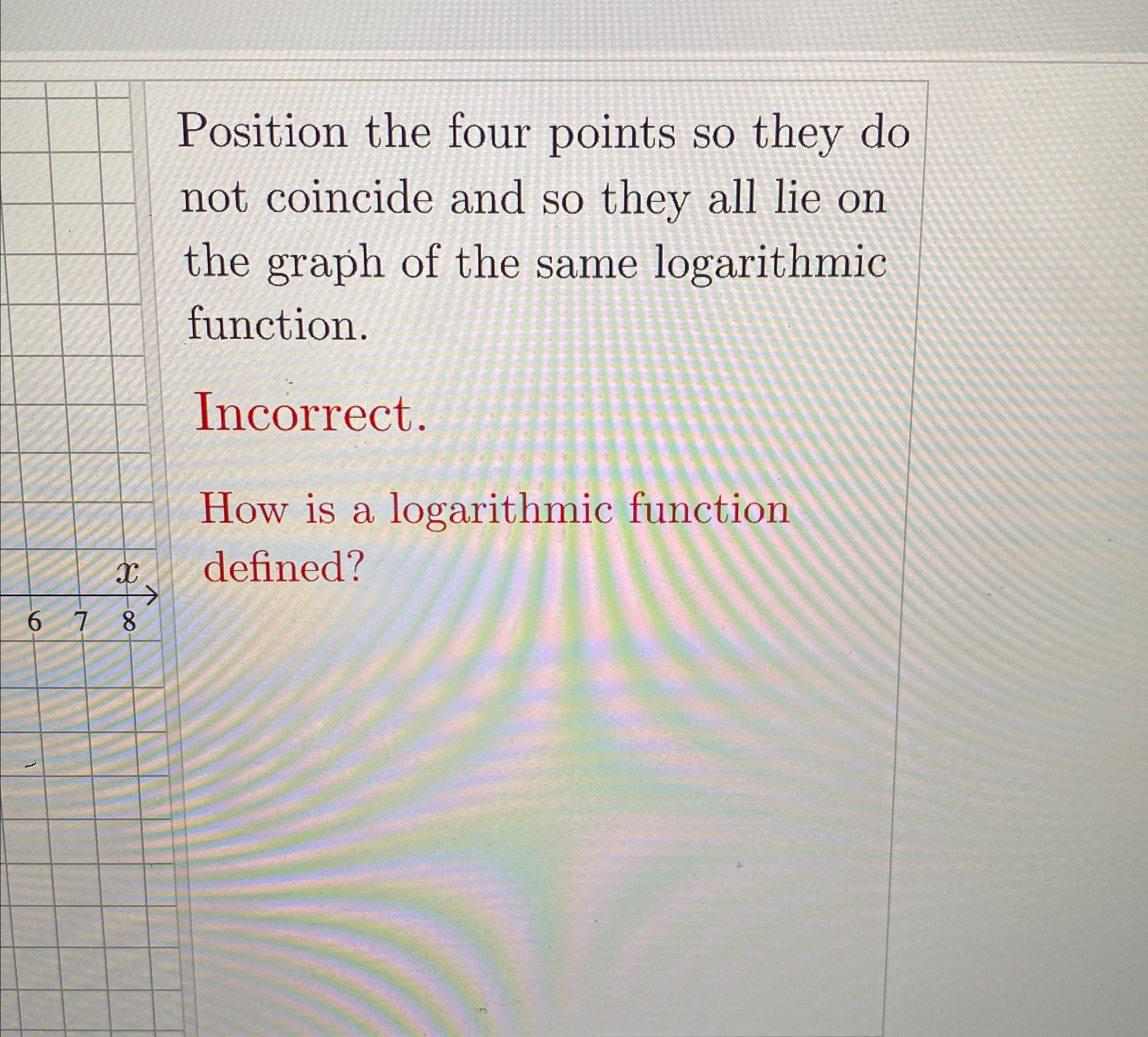 Position the four points so they do not coincide and | Chegg.com