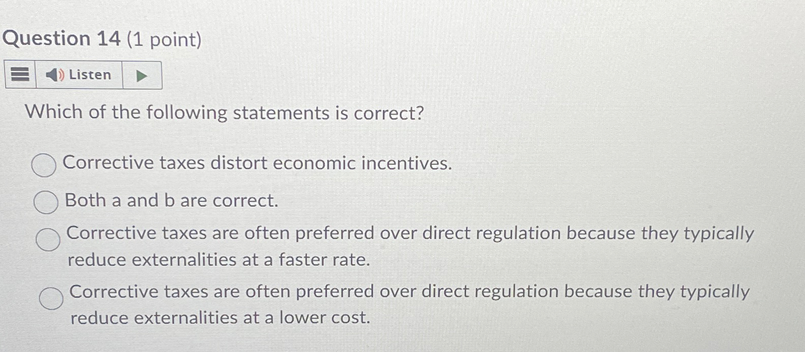 Solved Question 14 (1 ﻿point)ListenWhich of the following | Chegg.com