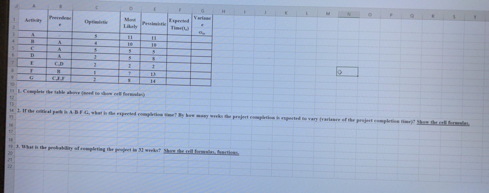 Solved \table[[d,A,B,C,D,E,F,G,H,1,J,K,L,M,N,0,P,Q,R,s,T | Chegg.com