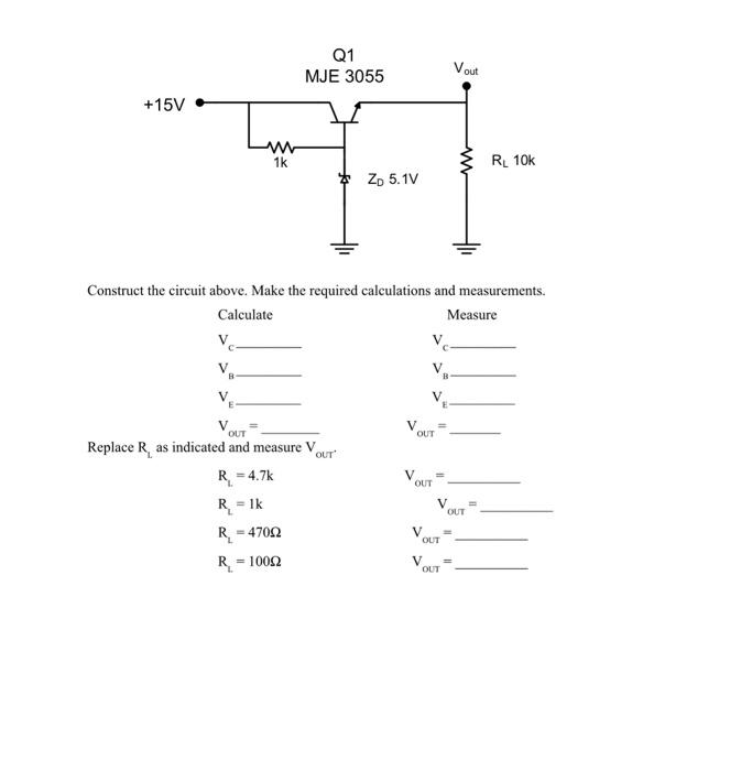Construct the circuit above. Make the required | Chegg.com