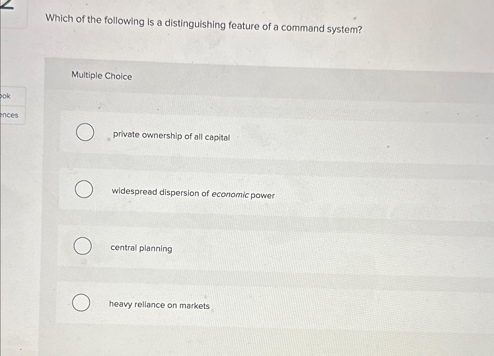 Solved Which of the following is a distinguishing feature of | Chegg.com