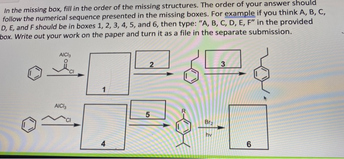 Solved In the missing box, fill in the order of the missing | Chegg.com