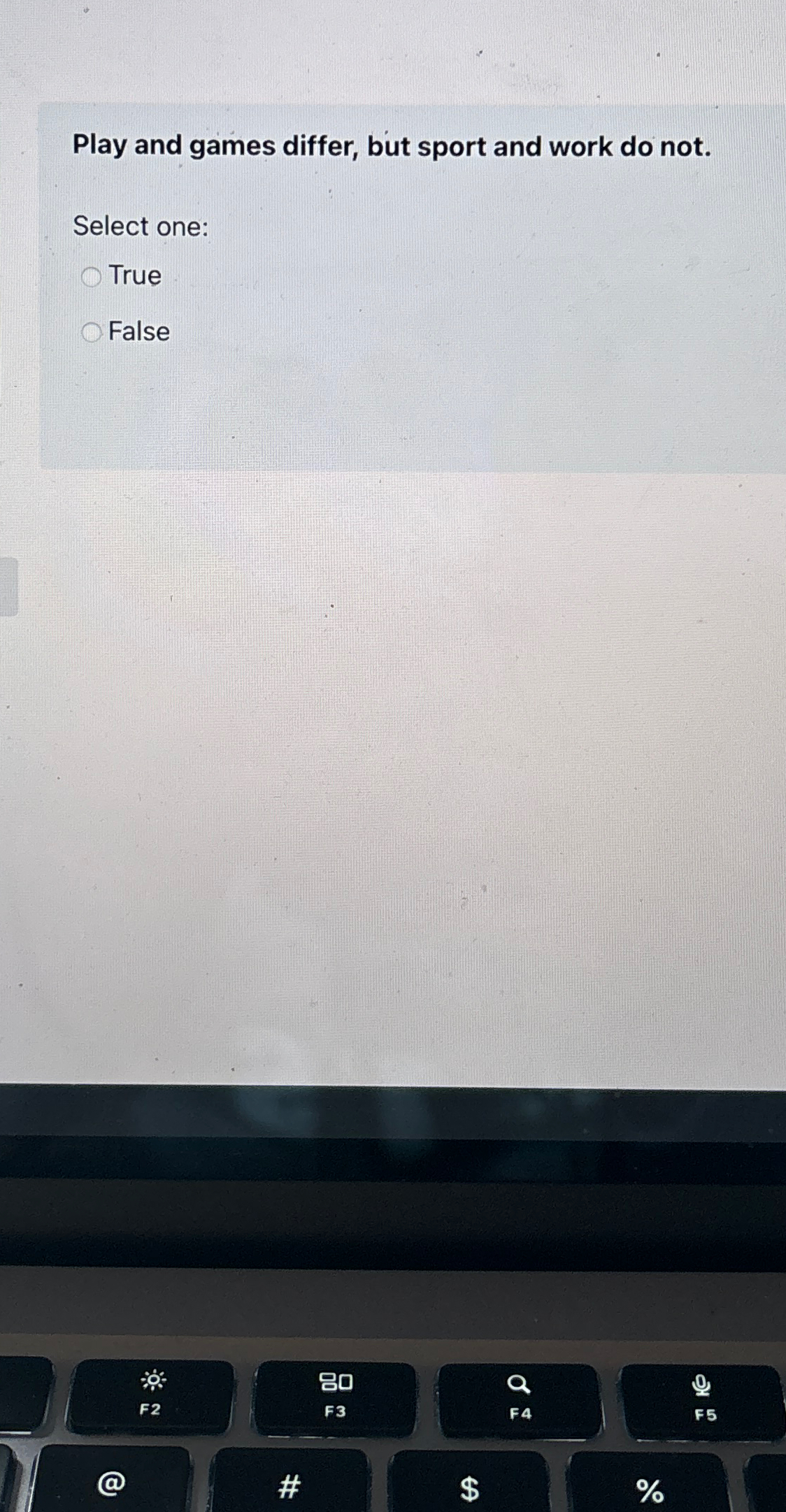 Solved Play and games differ, but sport and work do | Chegg.com