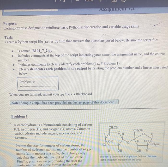 Solved Purpose: Coding exercise designed to reinforce basic | Chegg.com