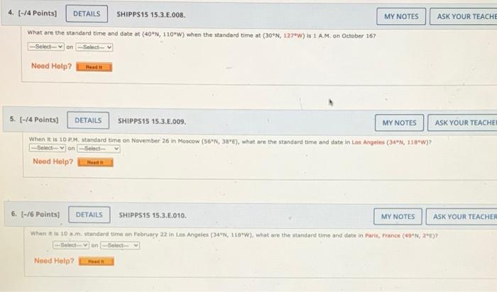 Solved My Notes Ask Your Teache 4 [ 14 Points] Details