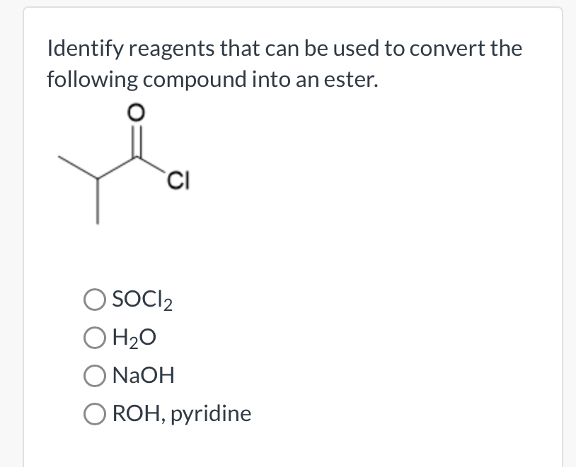 Solved Identify reagents that can be used to convert the | Chegg.com