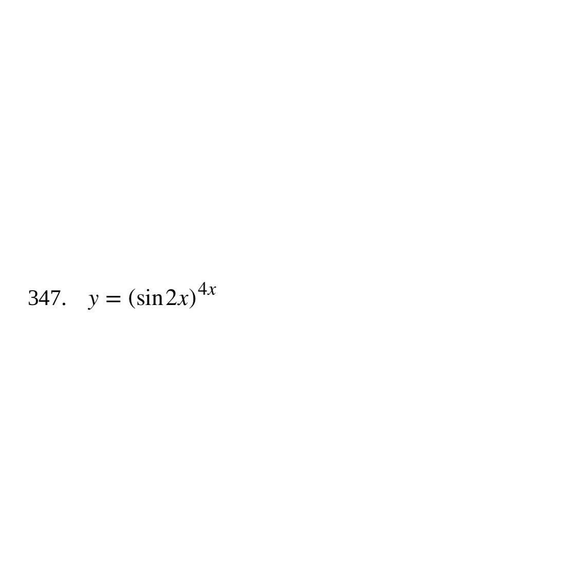 Solved y=(sin2x)4xFind dy/dx | Chegg.com