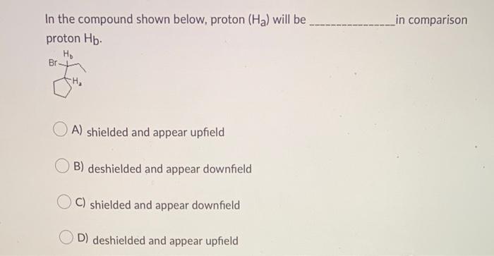 Solved What splitting pattern is observed in the proton NMR | Chegg.com