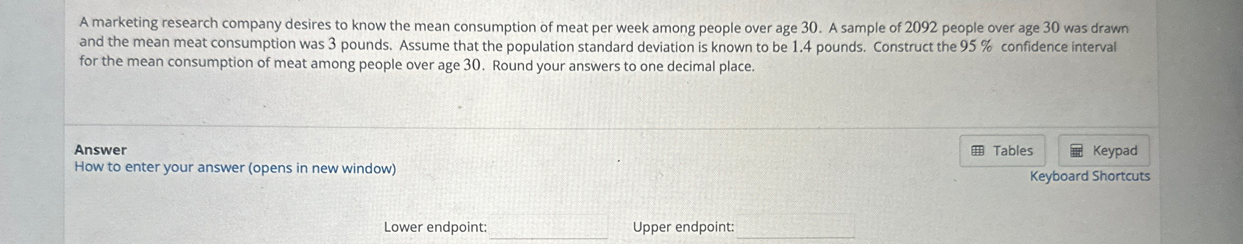 Solved A marketing research company desires to know the mean | Chegg.com