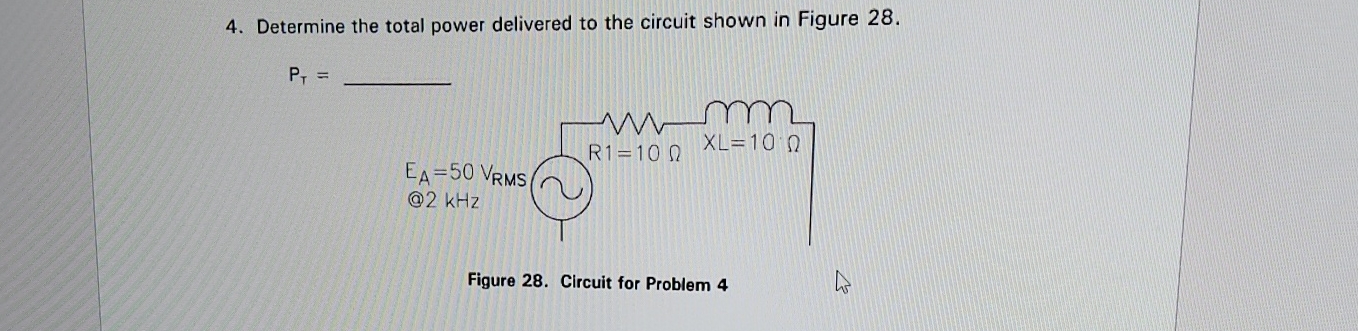 Solved Determine the total power delivered to the circuit | Chegg.com