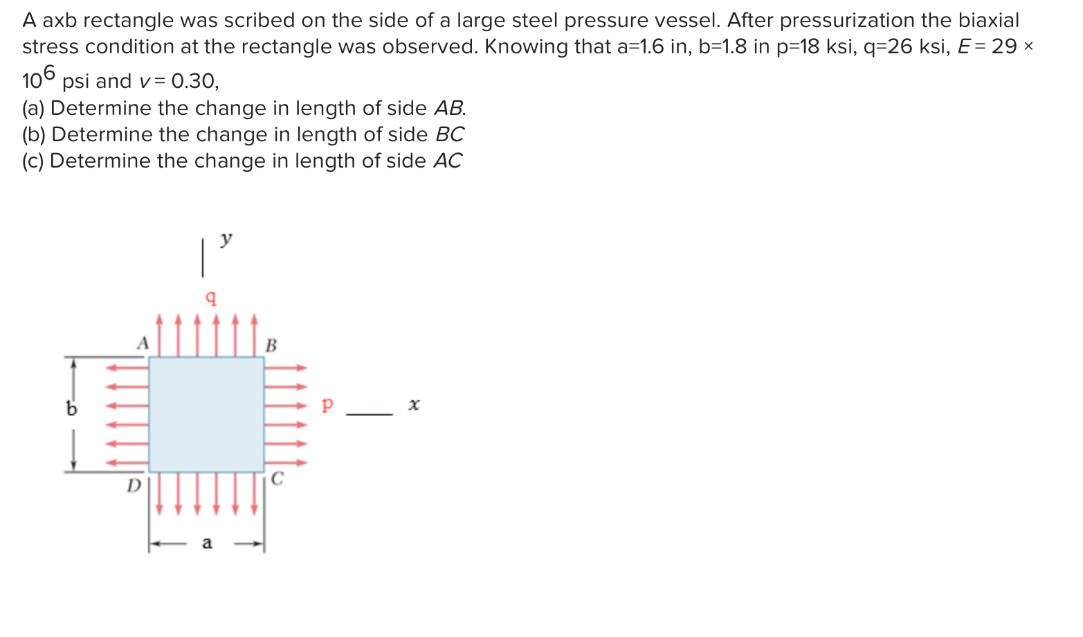 Solved A axb rectangle was scribed on the side of a large | Chegg.com