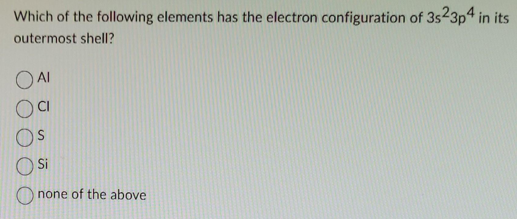 Solved What is the electron configuration for P ? | Chegg.com